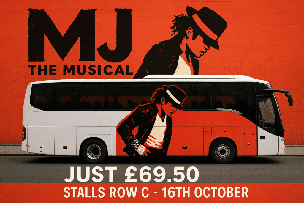 MJ THE MUSICAL on the 16th of October 2025, Stalls row C incl travel ...